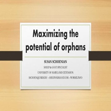 Maximizingpotentialorphans | PPT