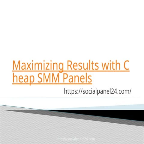 Maximizing Results with Cheap SMM Panels.pptx