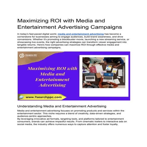 Maximizing ROI with Media and Entertainment Advertising Campaigns.pdf