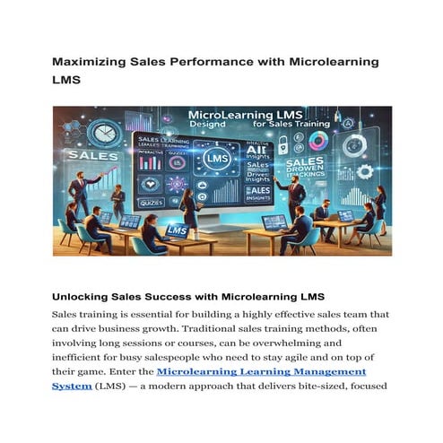 Maximizing Sales Performance with Microlearning LMS.pdf