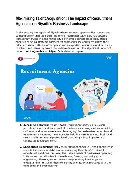 Comprehensive Guide to HR Recruitment Agencies in Dubai and Saudi ...