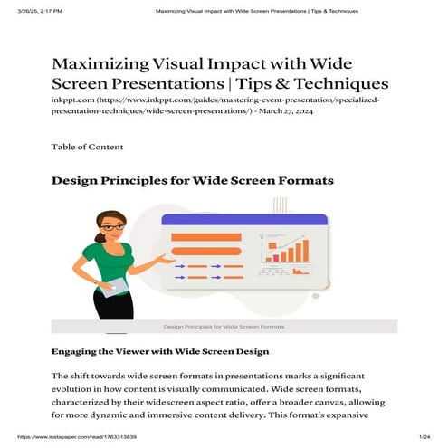 Maximizing Visual Impact with Wide Screen Presentations _ Tips ...
