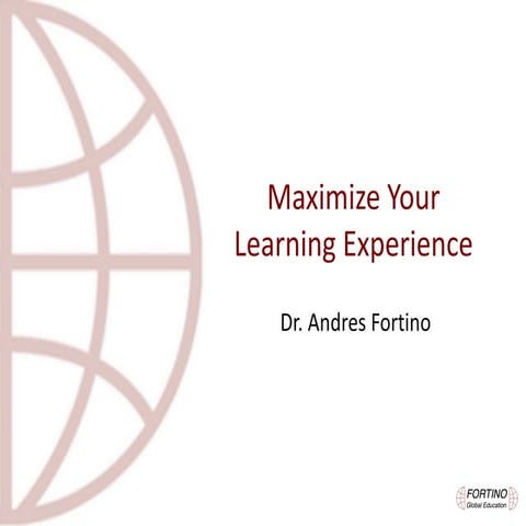 Maximize Your Learning Experience | PDF