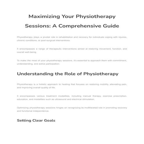 Maximizing Your Physiotherapy Sessions_ A Comprehensive Guide.pdf