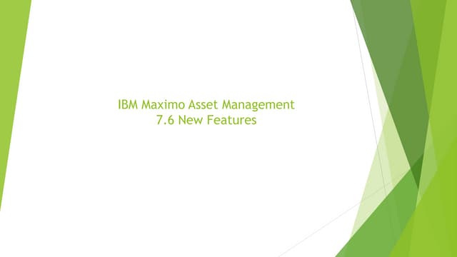 Failure Codes in IBM Maximo Asset Management | PPT