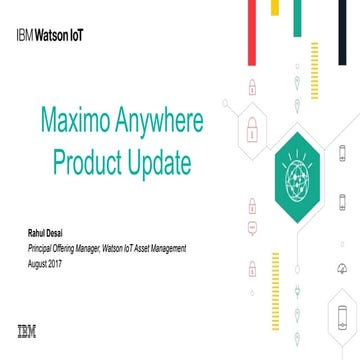 Maximo Anywhere product update Nov 2017 | PPT