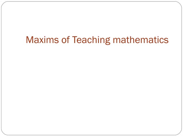 Mathematics club | PPTX