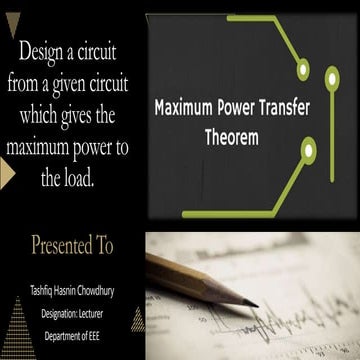 Maximum power transfer theorem.pptx