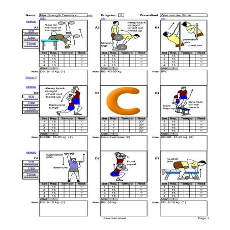 Maximum Strength Training Transition | PDF