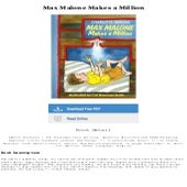 (BOOK$) Max Malone Makes a Million Full-Online