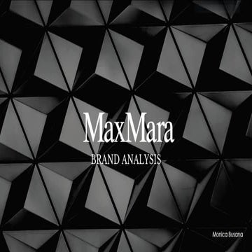 Max mara Brand Analysis | PDF