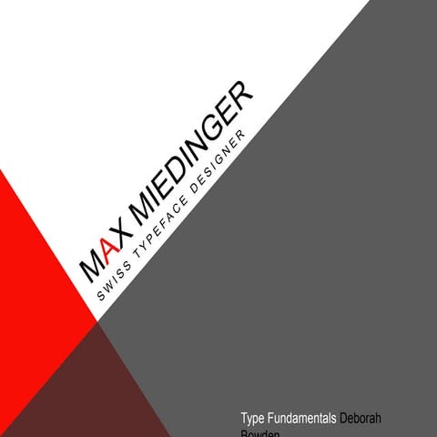 Max miedinger presentation | PPTX