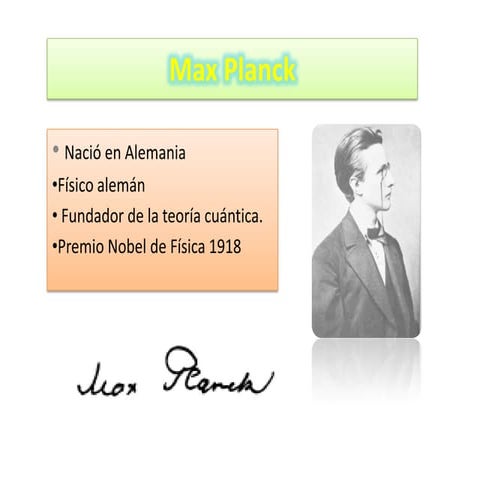 Max planck | PDF
