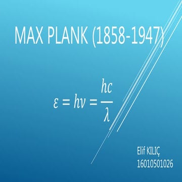 Max plank | PPT