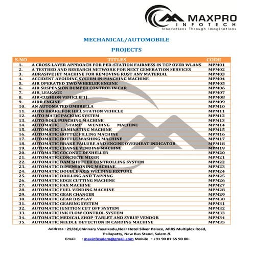 Mechanical mini project | PDF