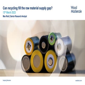 CAN RECYCLING FILL THE RAW MATERIAL SUPPLY GAP? | PDF