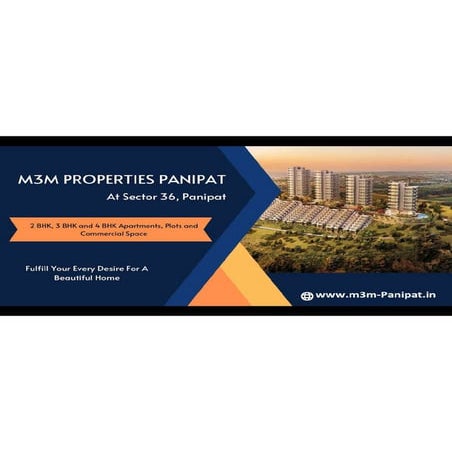 M3M Panipat Floor Plan, M3M Plots Panipat, M3M Projects Panipat, | PDF
