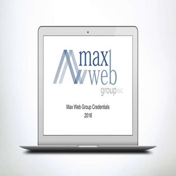 Max Web Group - Credentials | PPTX