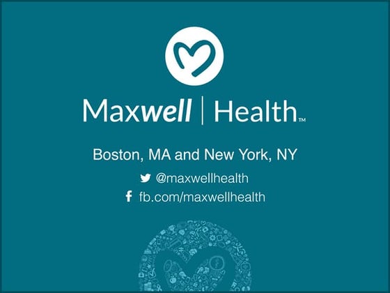 Maxwell Health presentations