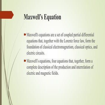 Maxwell’s Equations 1.pptx