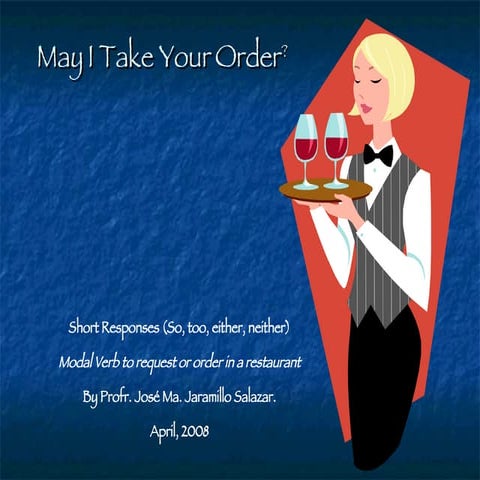 May I Take Your Order | PPT
