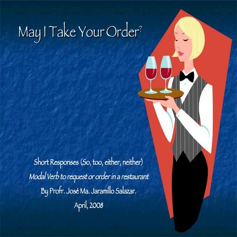 May I Take Your Order | PPT