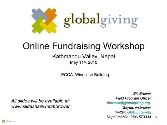 Feb. 19 #1 Introduction To Global Giving | PPT