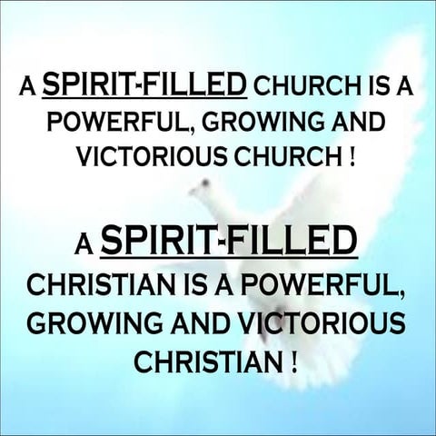 May 1 2016 - Sunday Service Message -A SPIRIT-FILLED CHURCH IS A ...