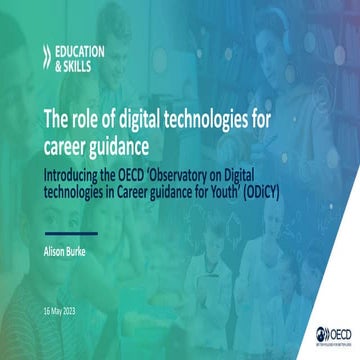 The role of digital technologies for career guidance - 16 May 2023 | PPTX