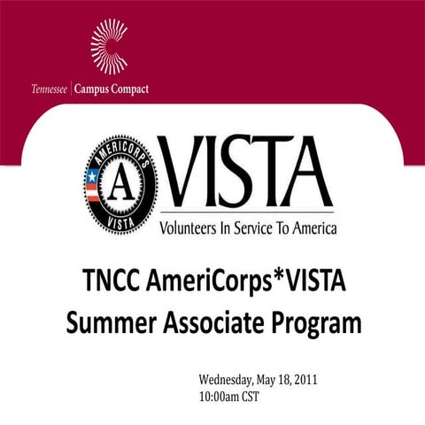 May 18th 2011 TNCC Summer Associate Program Orientation | PPT
