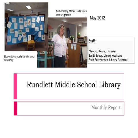 Library Monthly Report May 2012 | PPT