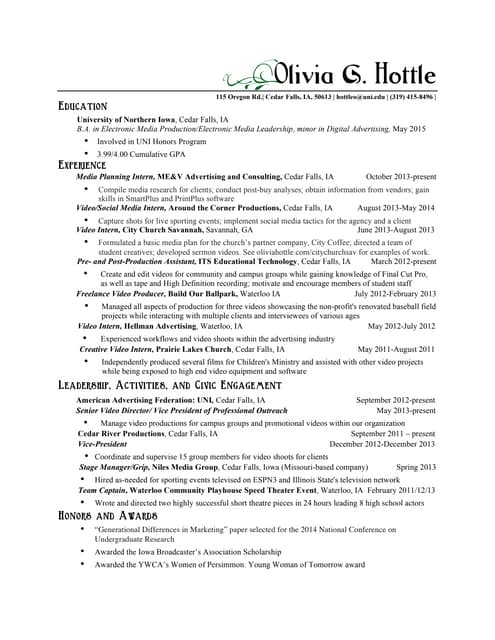 Recent Grad Resume | DOCX