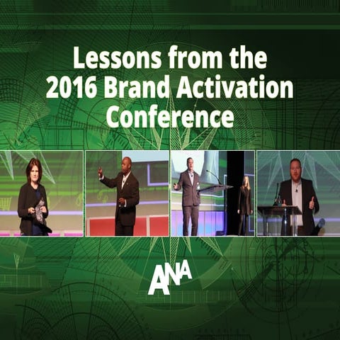 Lessons from the 2016 Brand Activation Conference | PPT
