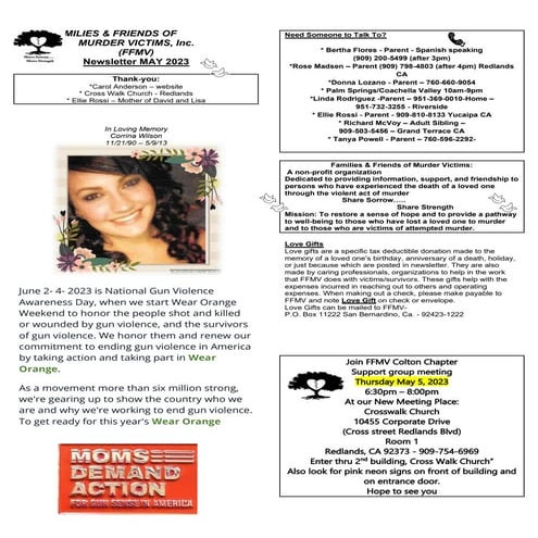 Families & Friends of Murder Victims, INC (FFMV) | PDF