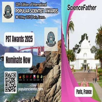 International Popular Scientist Award 2025 | PDF