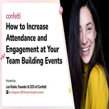 How to Increase Attendance and Engagement at Your Team Building Events ...
