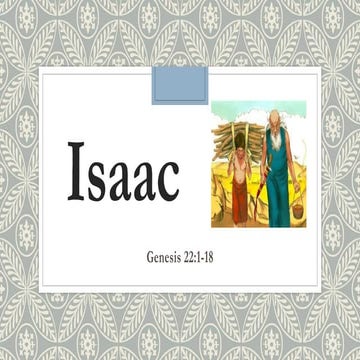 Sunday School Kids Lesson - Abraham and Isaac.pptx