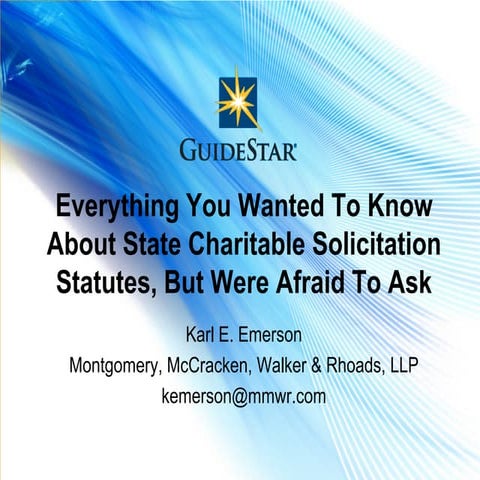 GuideStar Webinar (05/08/12) - Everything You Wanted to Know About ...