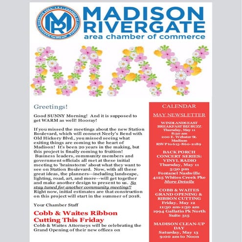 May 2017 Newsletter | PDF