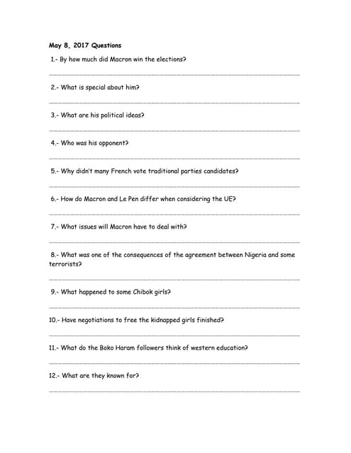 Media questionnaire | PPTX