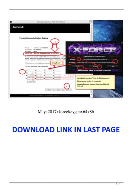X-force Key Generator: How to Activate Autodesk Products 2021, 2020 ...