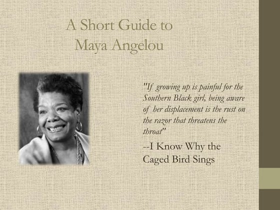 Maya Angelou by Andreralynn Jordan | PPT