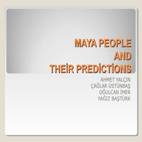 Maya ing | PPT