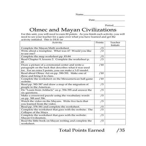 Mayan olmec layers | DOC
