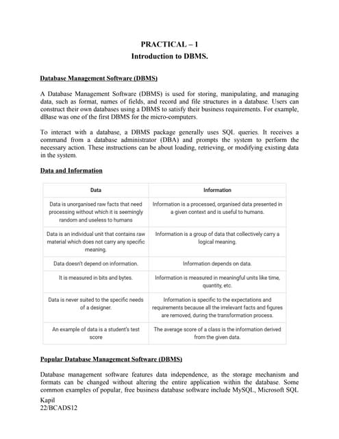 Functions Of Dbms Pptx Databases Computer Software And Applications