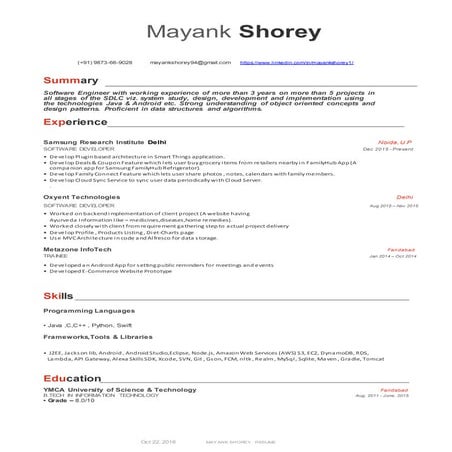 Mayank Shorey Resume(3.10) | DOCX