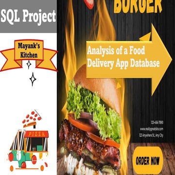 Food Delivery App Database Analysis -- SQL Project | PDF