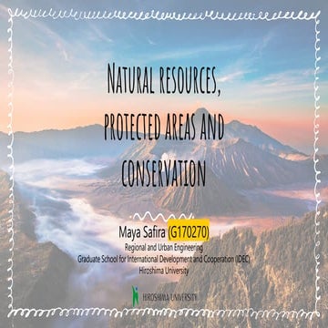 natural resources protected areas and conservation | PDF