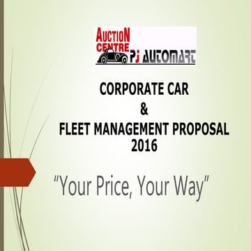 PJ AUTOMART CORPORATE CAR & FLEET MANAGEMENT | PPT
