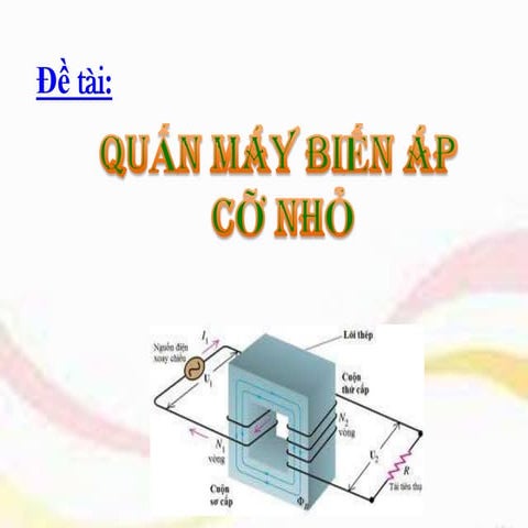 May bien ap quan may bien ap | PPTX